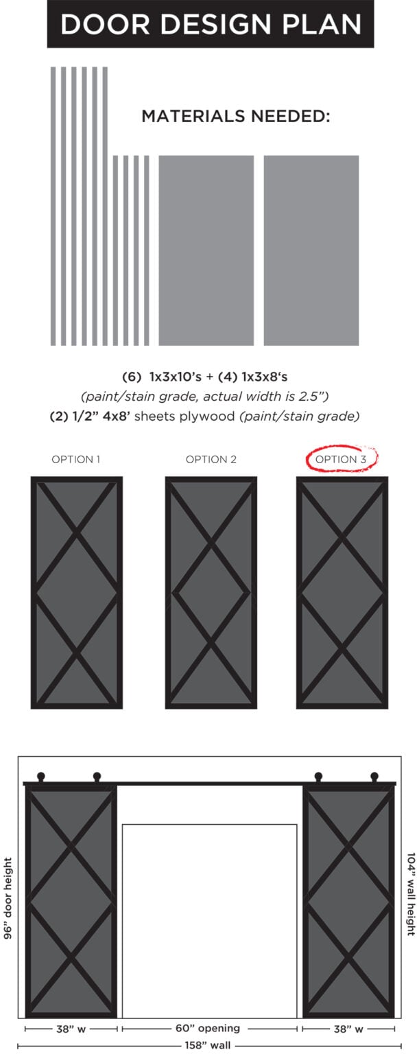 DIY Sliding X Door Tutorial - Jenna Sue Design