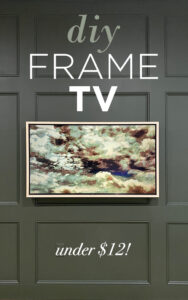 Framing a TV: How To - Jenna Sue Design
