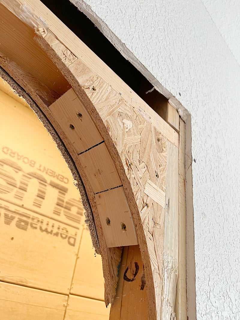 How to Build an Arched Doorway Opening - Jenna Sue Design