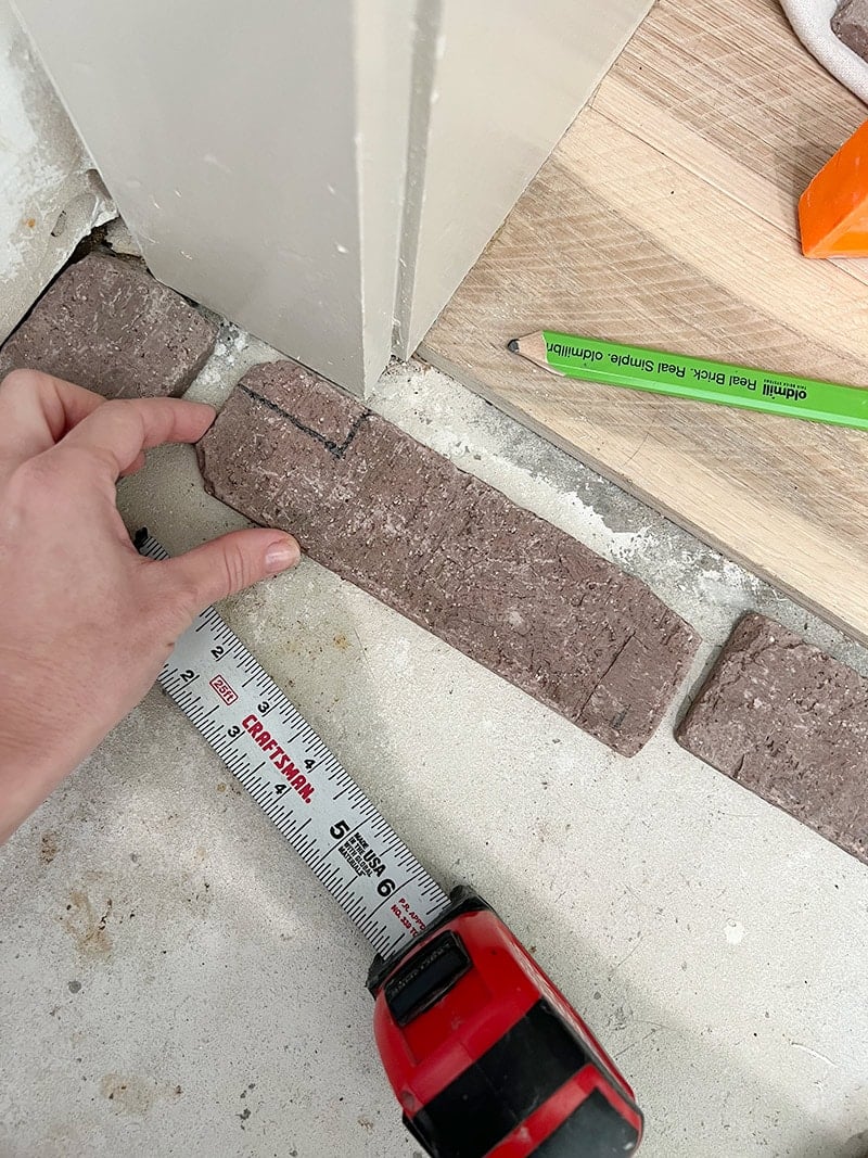 How to install herringbone brick floor tile - Jenna Sue Design