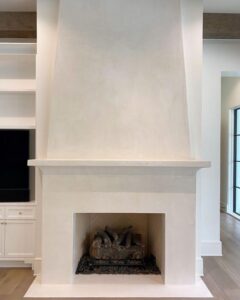 DIY Venetian Plaster Fireplace - Jenna Sue Design