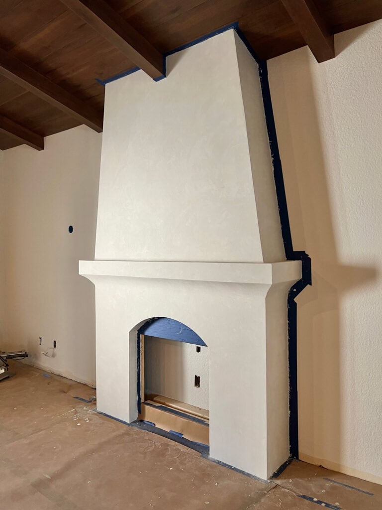 DIY Venetian Plaster Fireplace - Jenna Sue Design