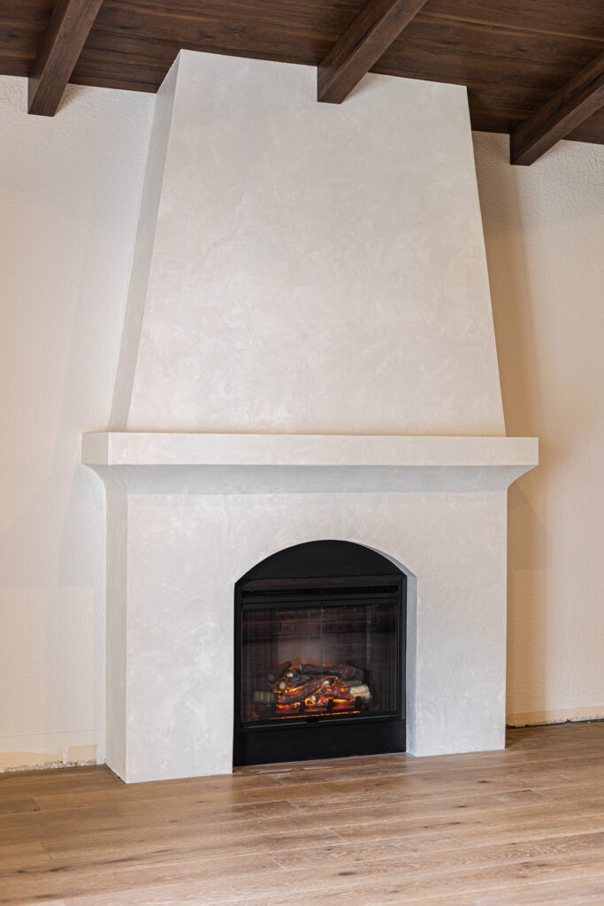 DIY Venetian Plaster Fireplace - Jenna Sue Design