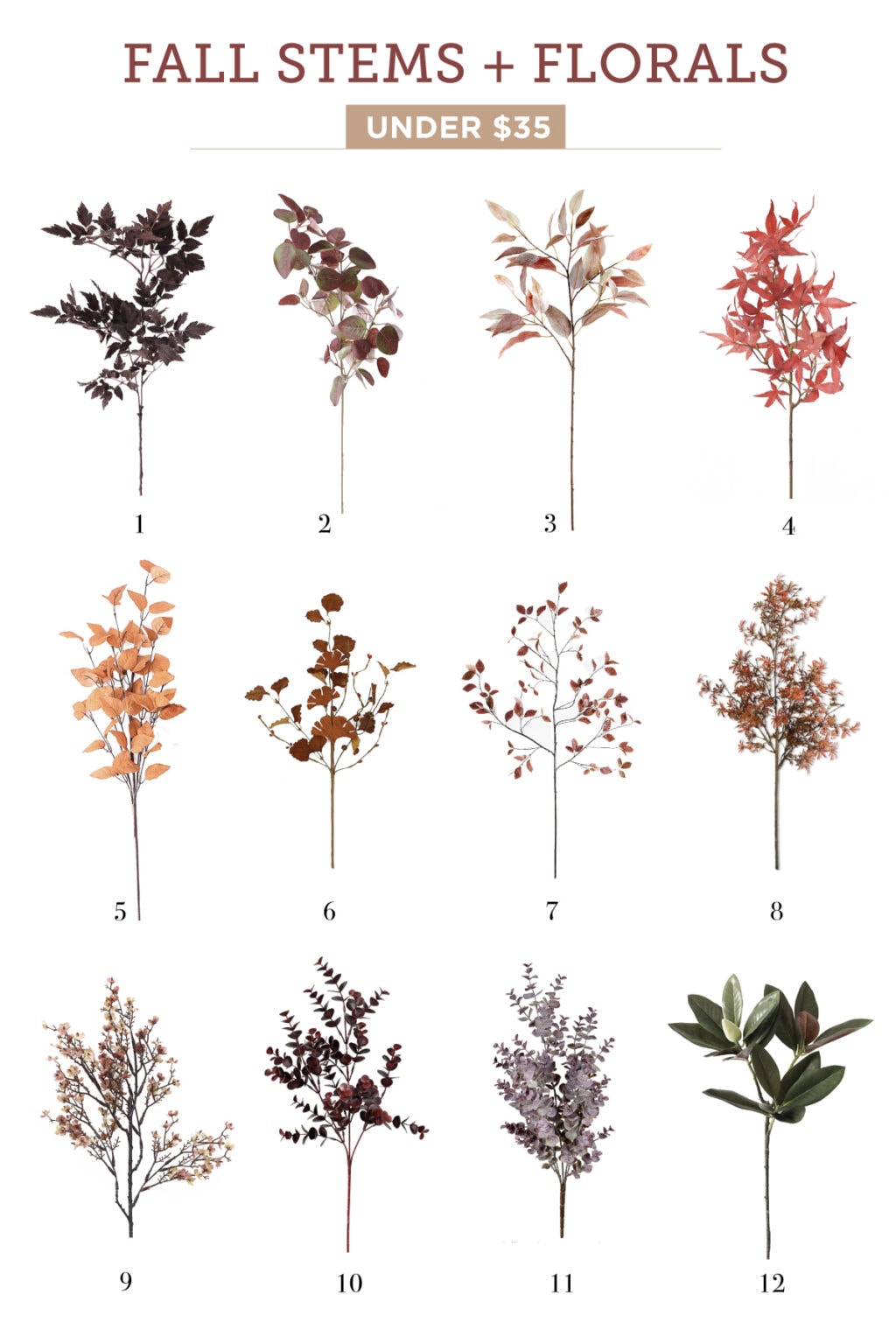 Fall Stem and Floral Roundup - Jenna Sue Design