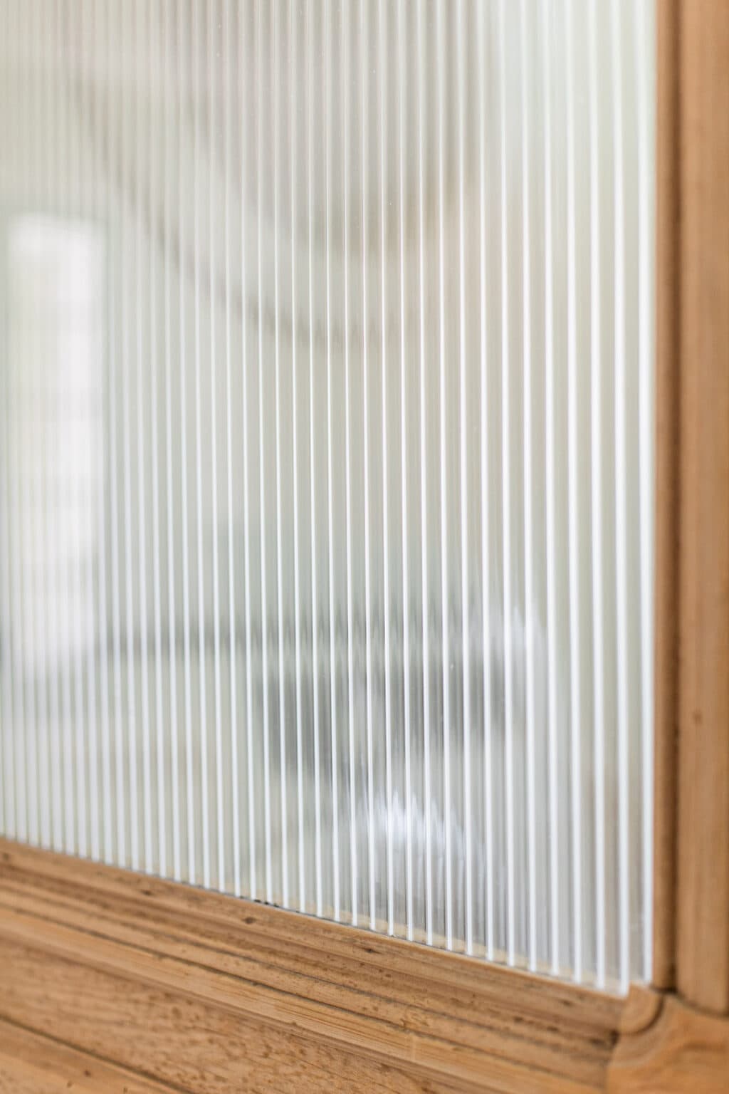 DIY Reeded Glass Door - Jenna Sue Design