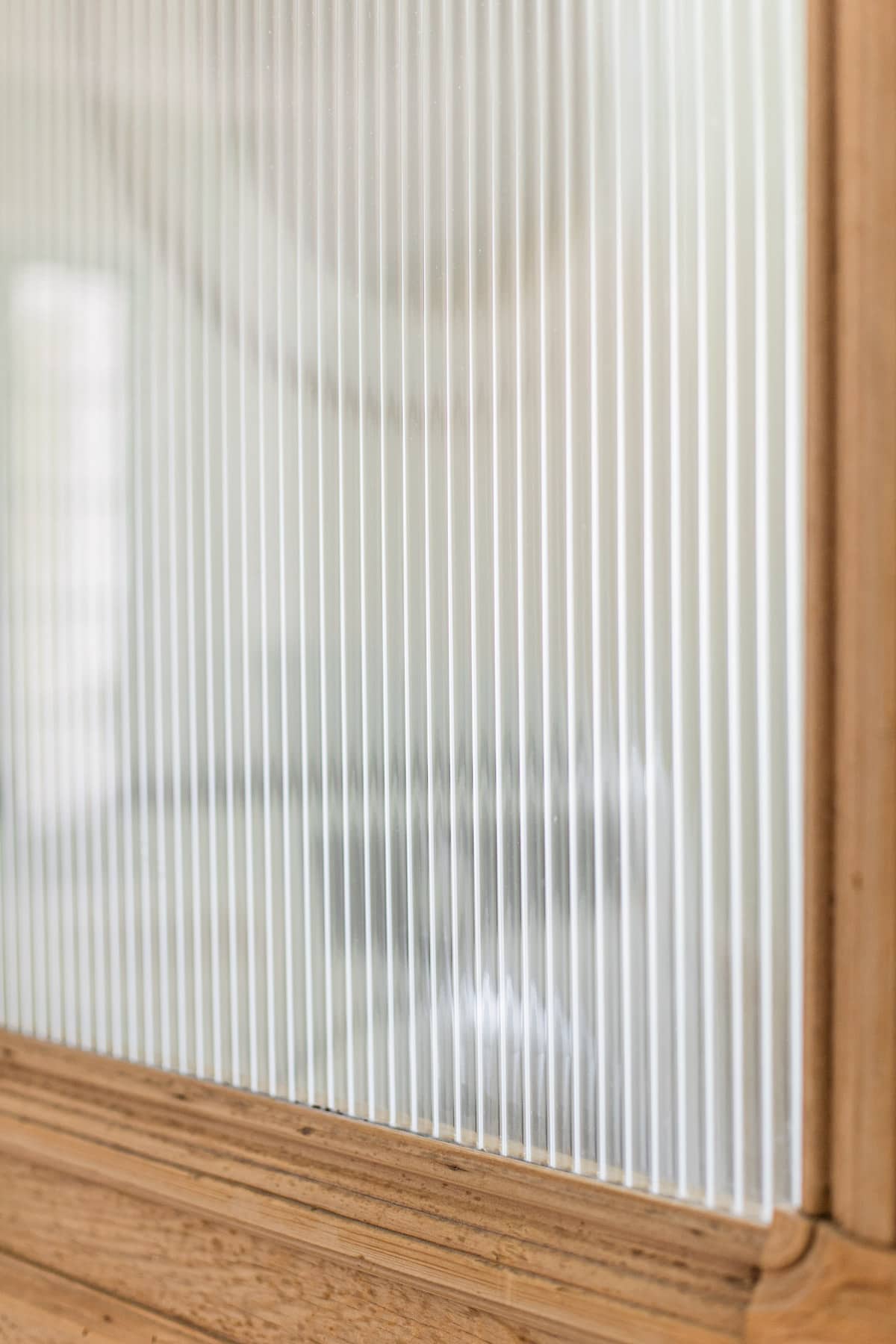 DIY Reeded Glass Door - Jenna Sue Design