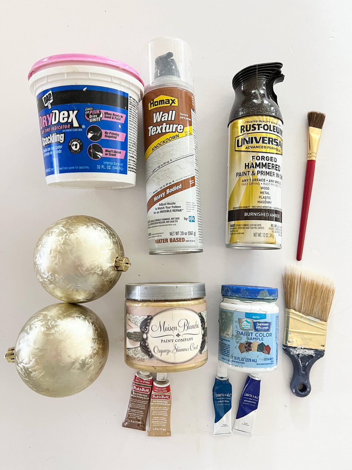 DIY Aged Iron Christmas Ornaments - Jenna Sue Design