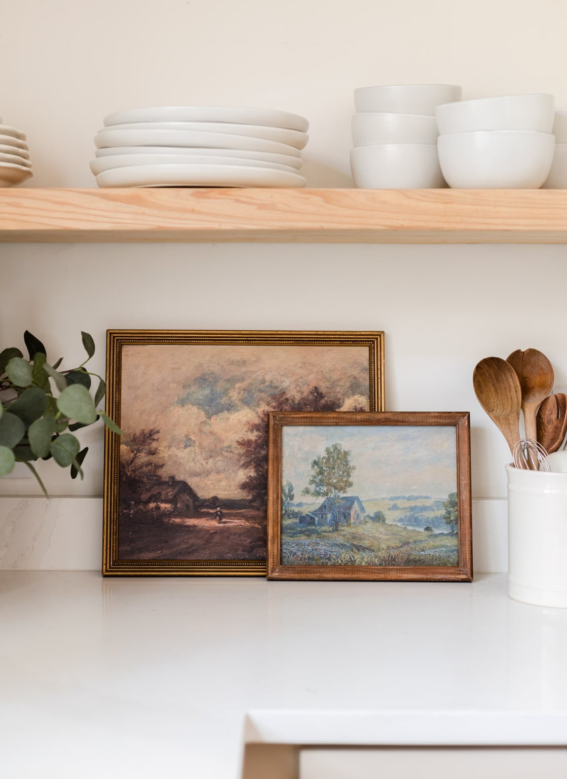 DIY Faux Oil Painting with Free Vintage Art - Jenna Sue Design