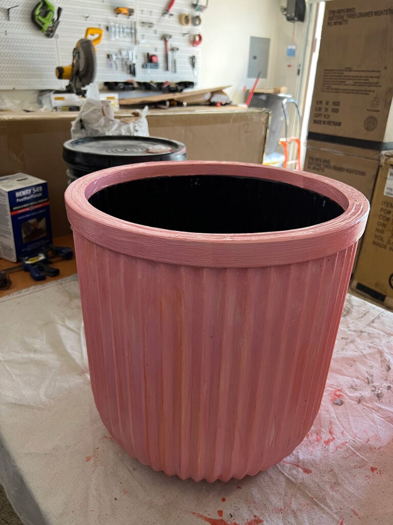 DIY Large Fluted Cement Planters - Jenna Sue Design