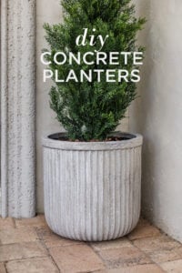 DIY Large Fluted Cement Planters - Jenna Sue Design