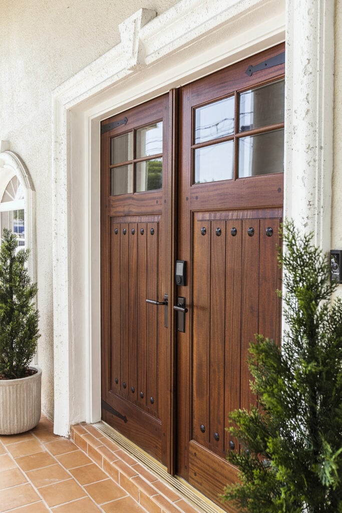 DIY Rustic Front Door Makeover - Jenna Sue Design