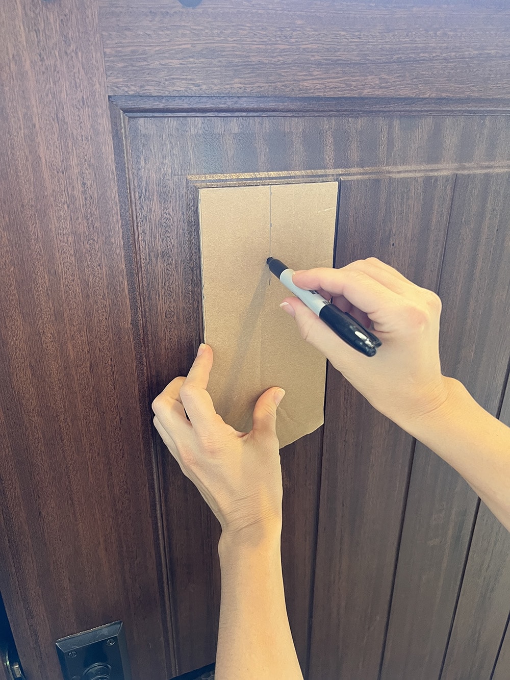 DIY Rustic Front Door Makeover - Jenna Sue Design