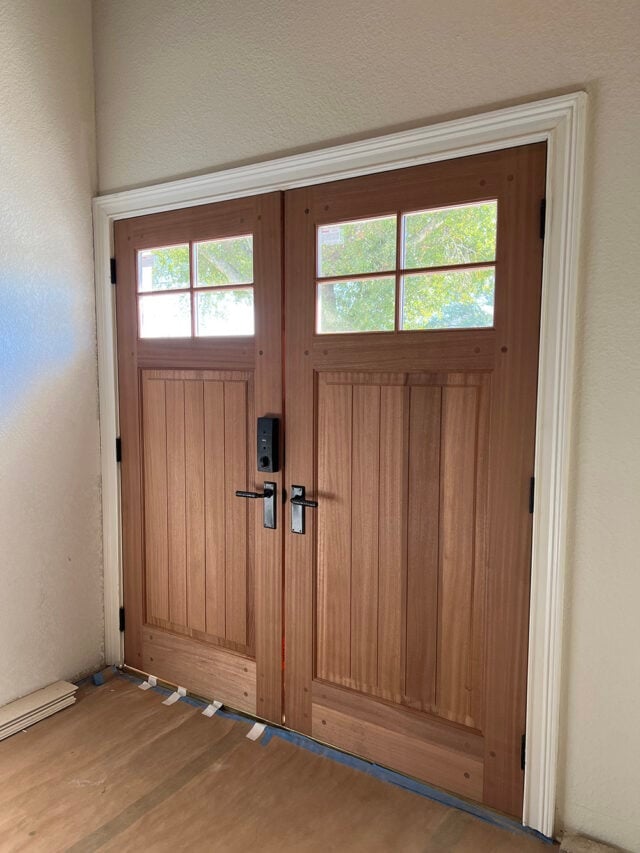 DIY Rustic Front Door Makeover - Jenna Sue Design