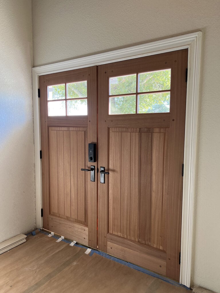 DIY Rustic Front Door Makeover - Jenna Sue Design