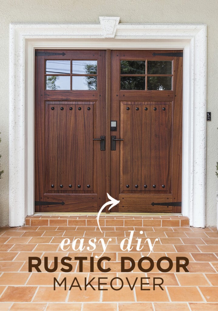 DIY Rustic Front Door Makeover - Jenna Sue Design