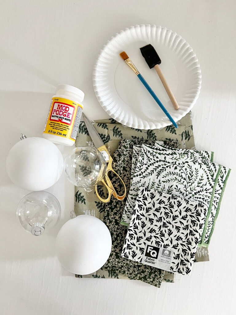 Diy Decoupage Ornaments Jenna Sue Design