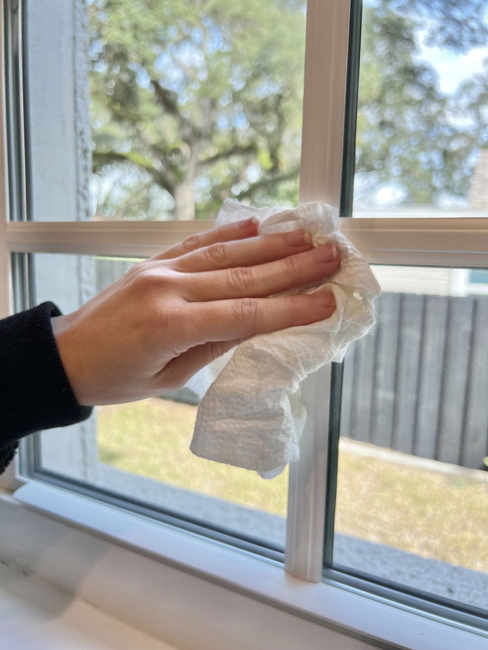 How to Paint Vinyl Windows - Jenna Sue Design