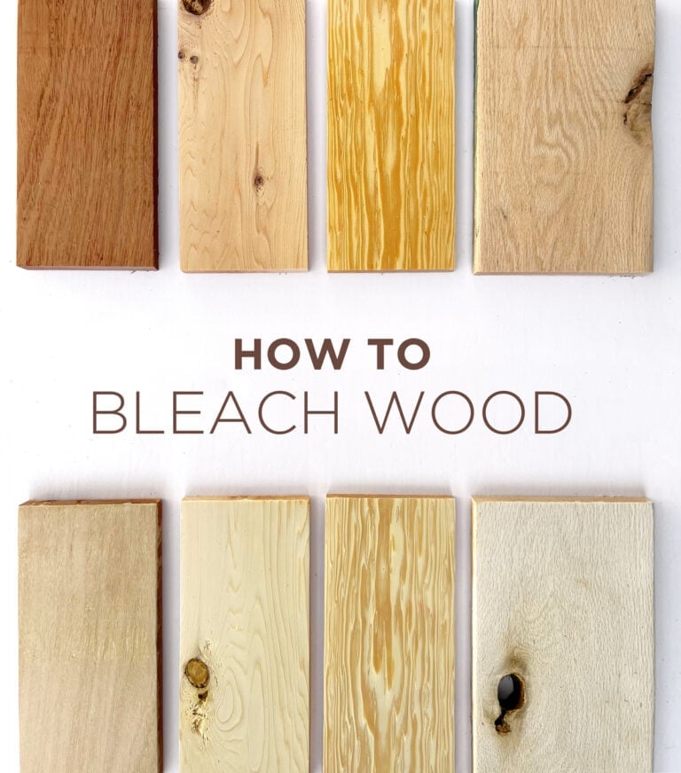 How to Bleach Wood - Jenna Sue Design