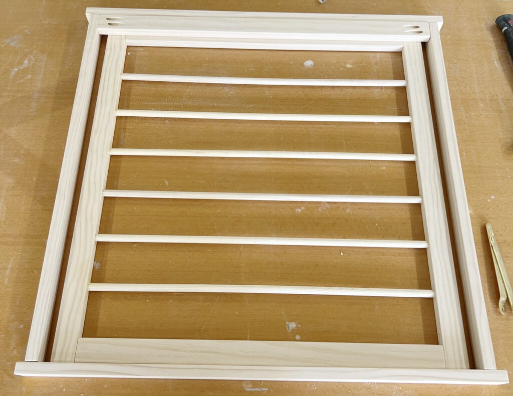 DIY Wall Mounted Clothes Drying Rack - Jenna Sue Design