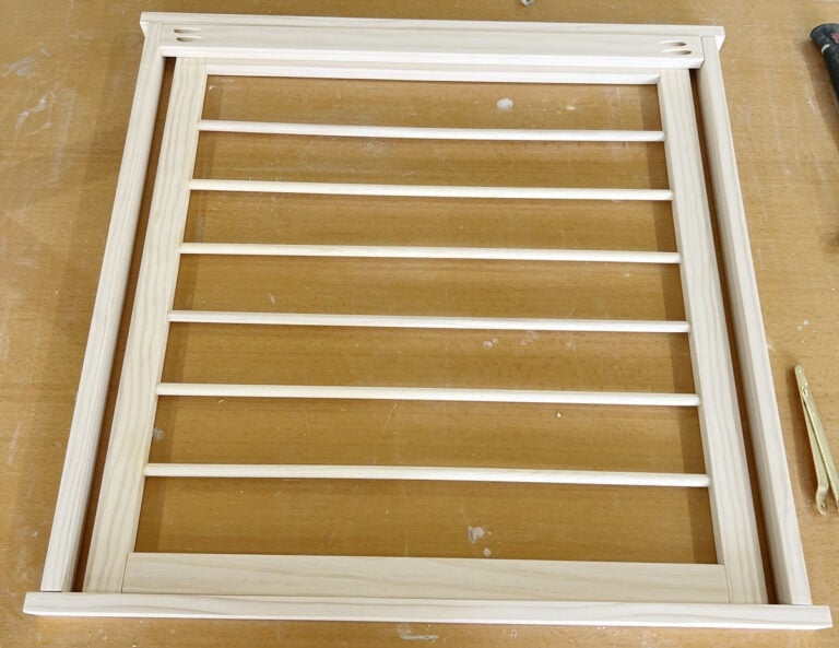 DIY Wall Mounted Clothes Drying Rack - Jenna Sue Design