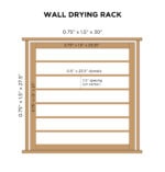DIY Wall Mounted Clothes Drying Rack - Jenna Sue Design