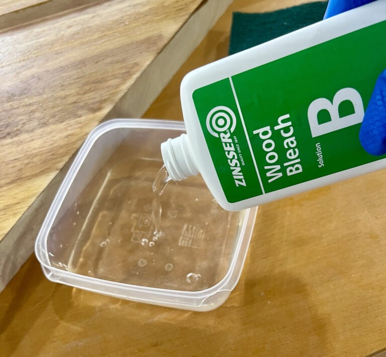 How to Bleach Wood - Jenna Sue Design