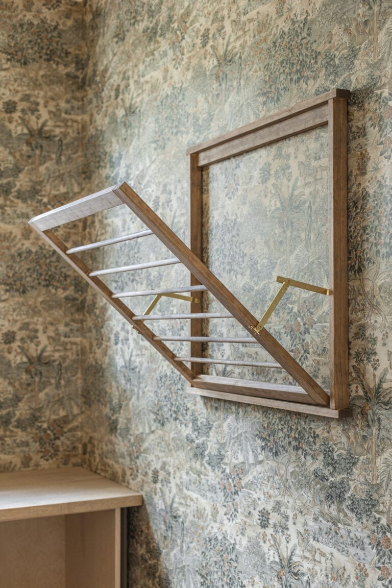 DIY Wall Mounted Clothes Drying Rack - Jenna Sue Design