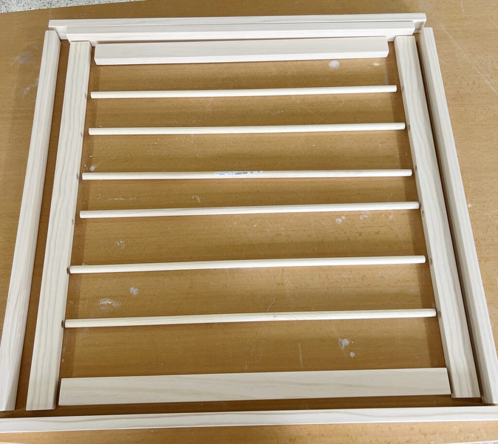 DIY Wall Mounted Clothes Drying Rack - Jenna Sue Design