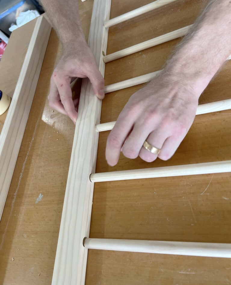 DIY Wall Mounted Clothes Drying Rack - Jenna Sue Design