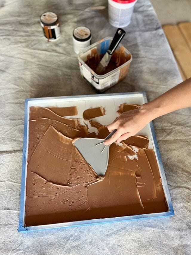 DIY Textured Canvas Art - Jenna Sue Design