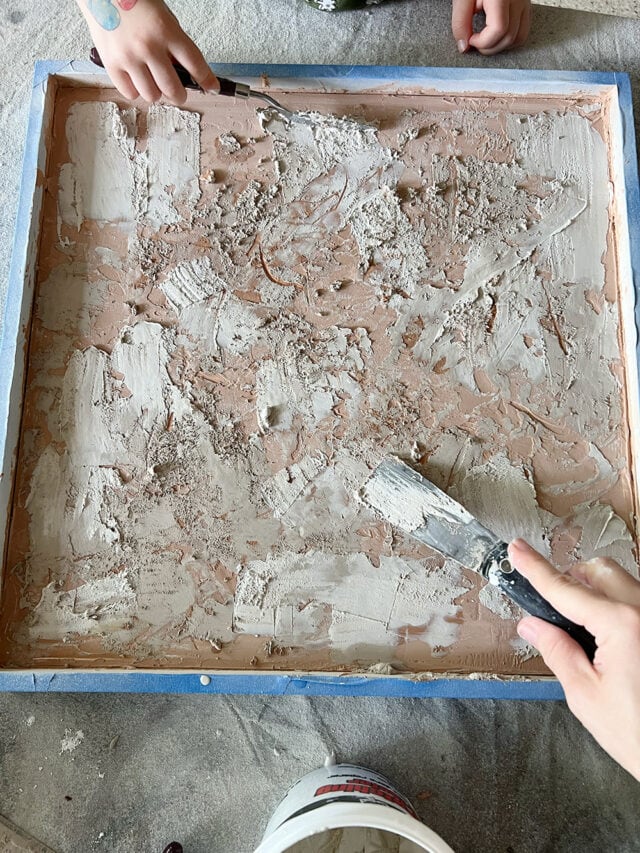 DIY Textured Canvas Art - Jenna Sue Design