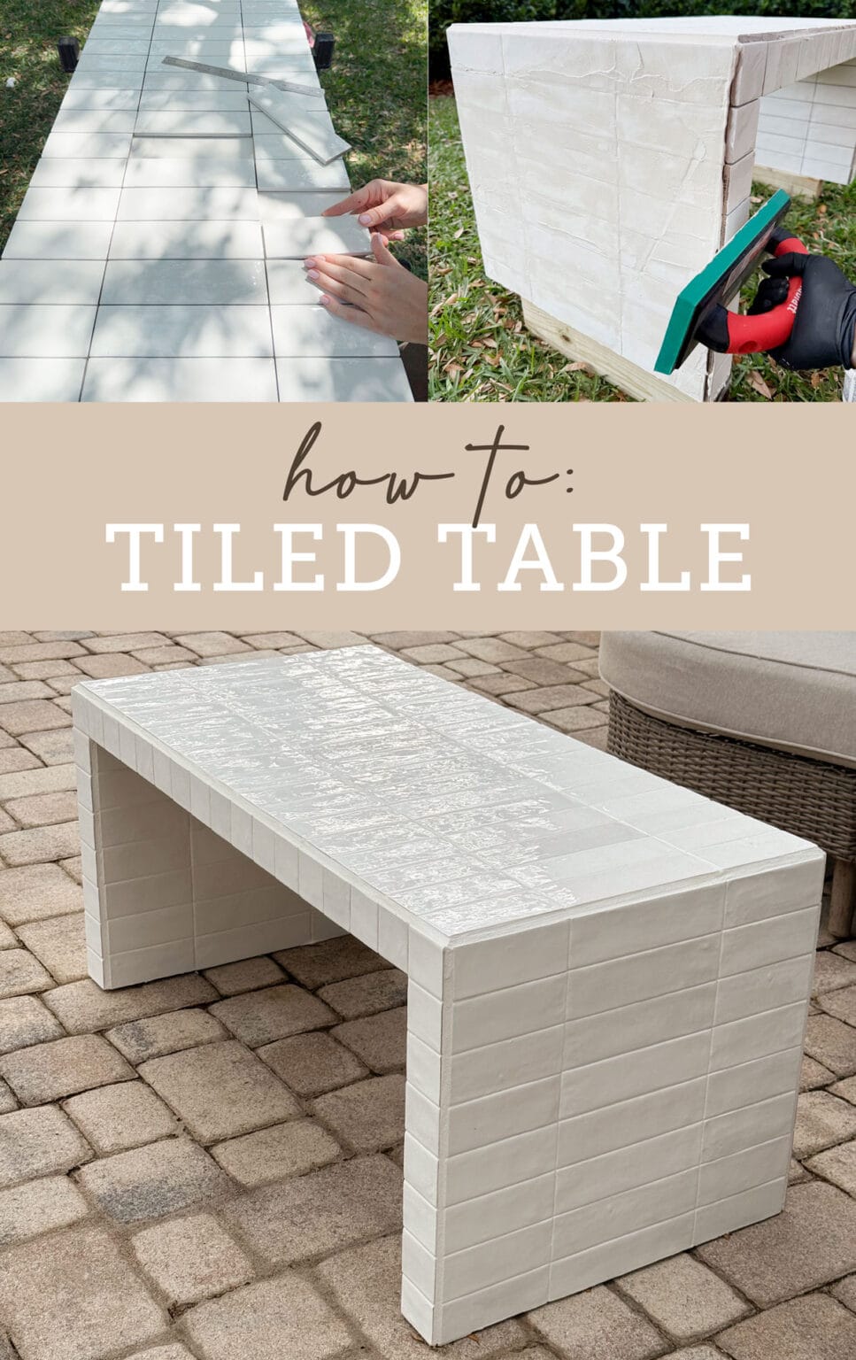 DIY Tiled Table - Jenna Sue Design