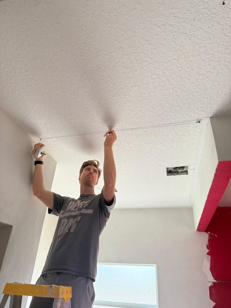DIY Wood Plank and Beam Ceiling - Jenna Sue Design