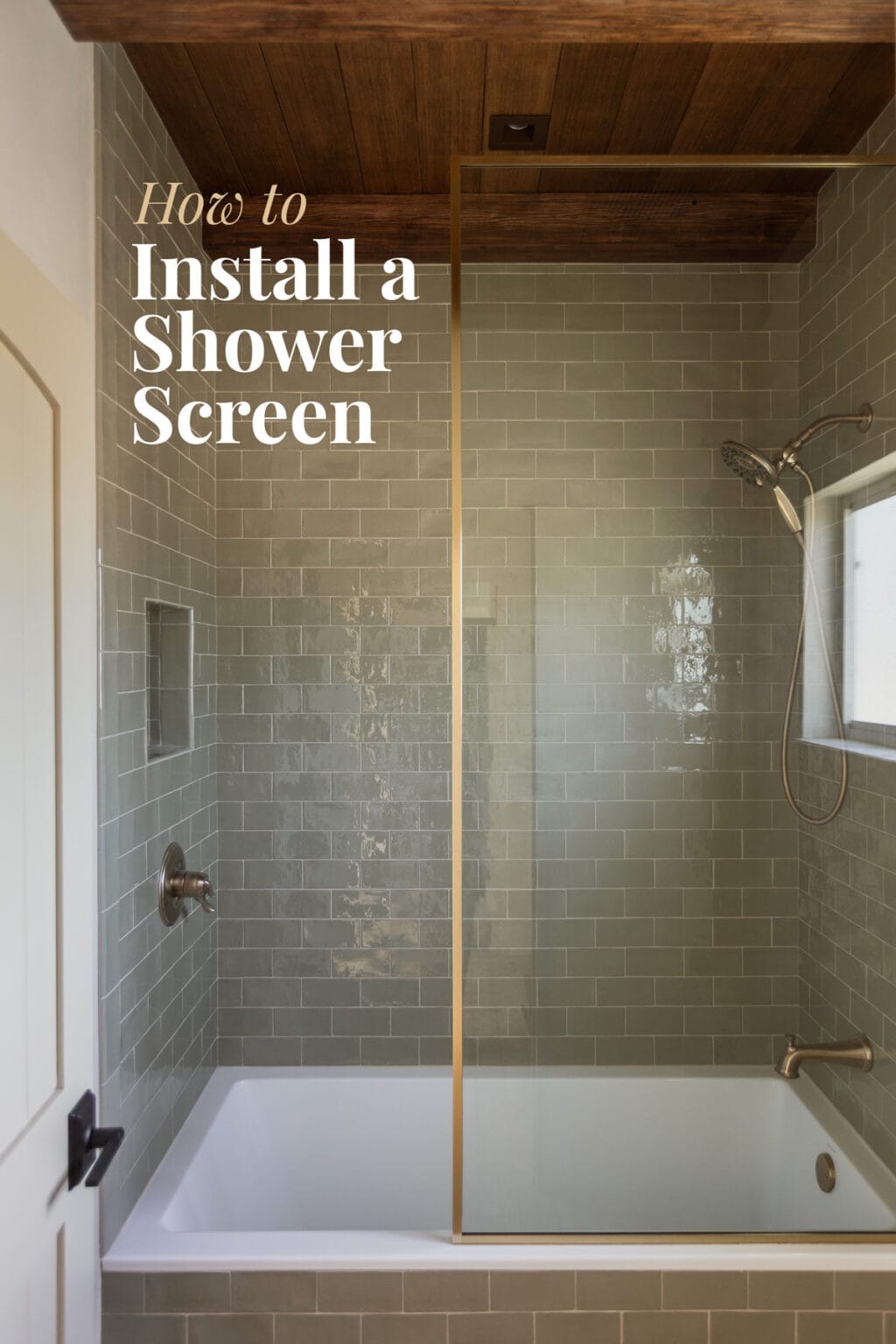 How to Install a Shower Screen - Jenna Sue Design